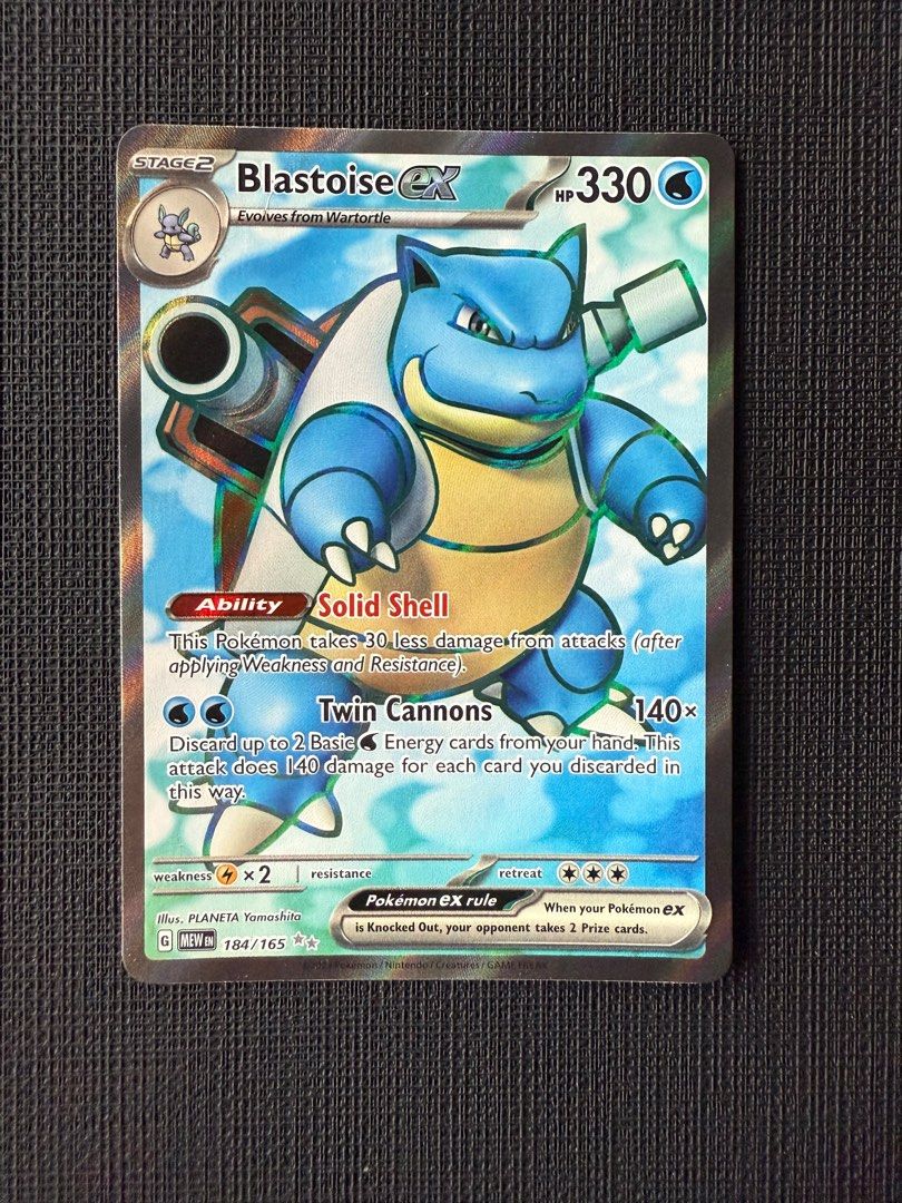Blastoise 151 FA English #184, Hobbies & Toys, Toys & Games on Carousell