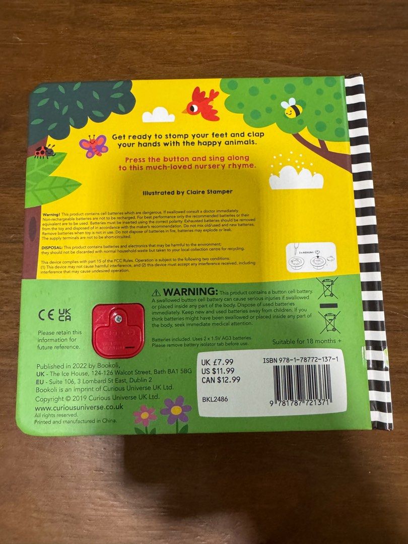 Bookoli 'If You're Happy and You Know It' Sound Book, Hobbies & Toys ...