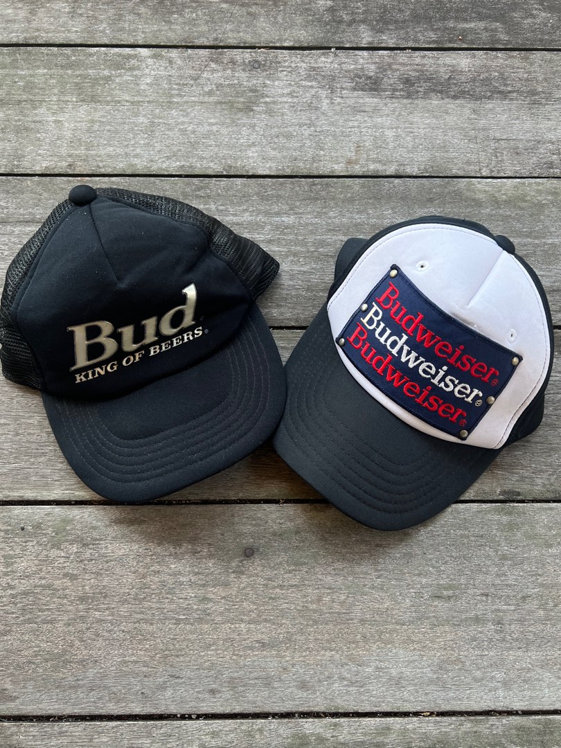 Budweiser bootleg cap combo, Men's Fashion, Watches & Accessories, Cap ...