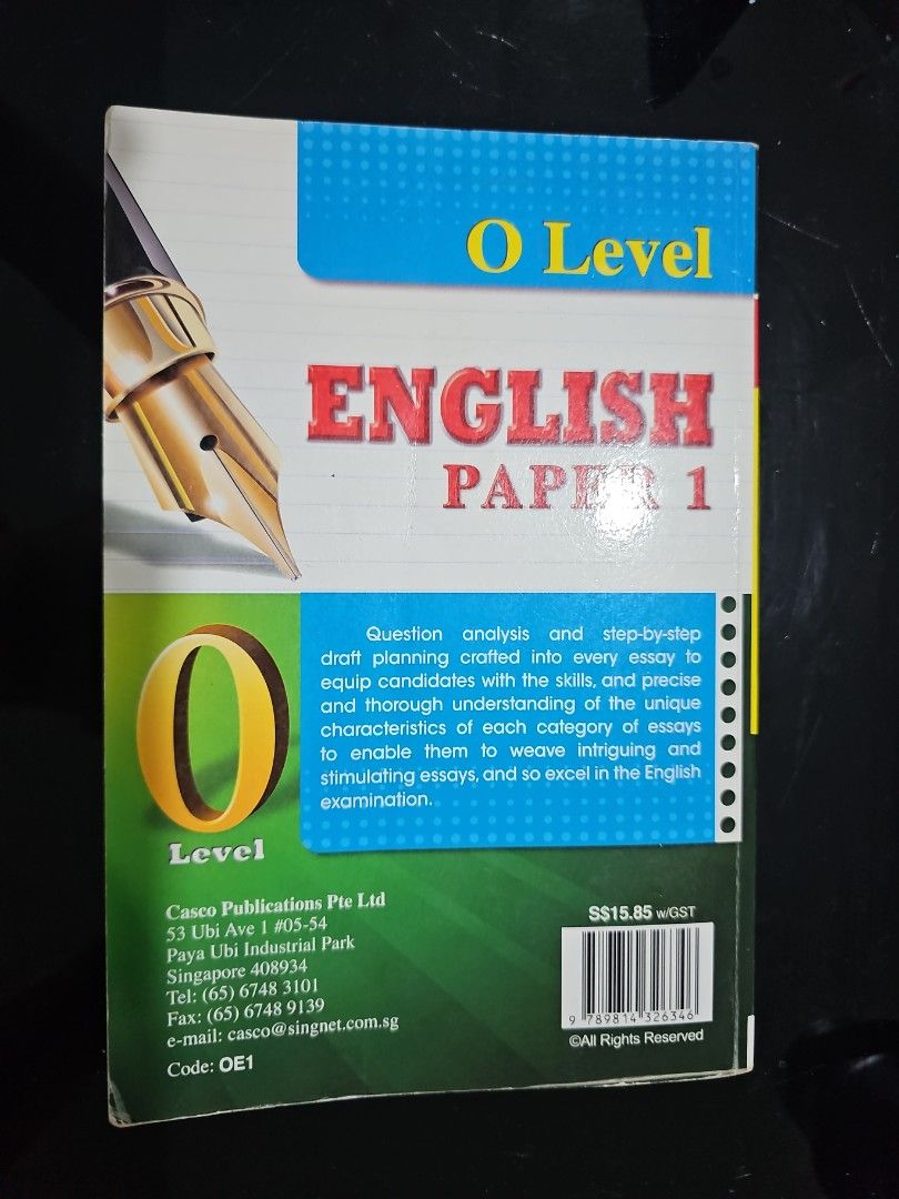 Casco O Level English Paper 1, Hobbies & Toys, Books & Magazines ...