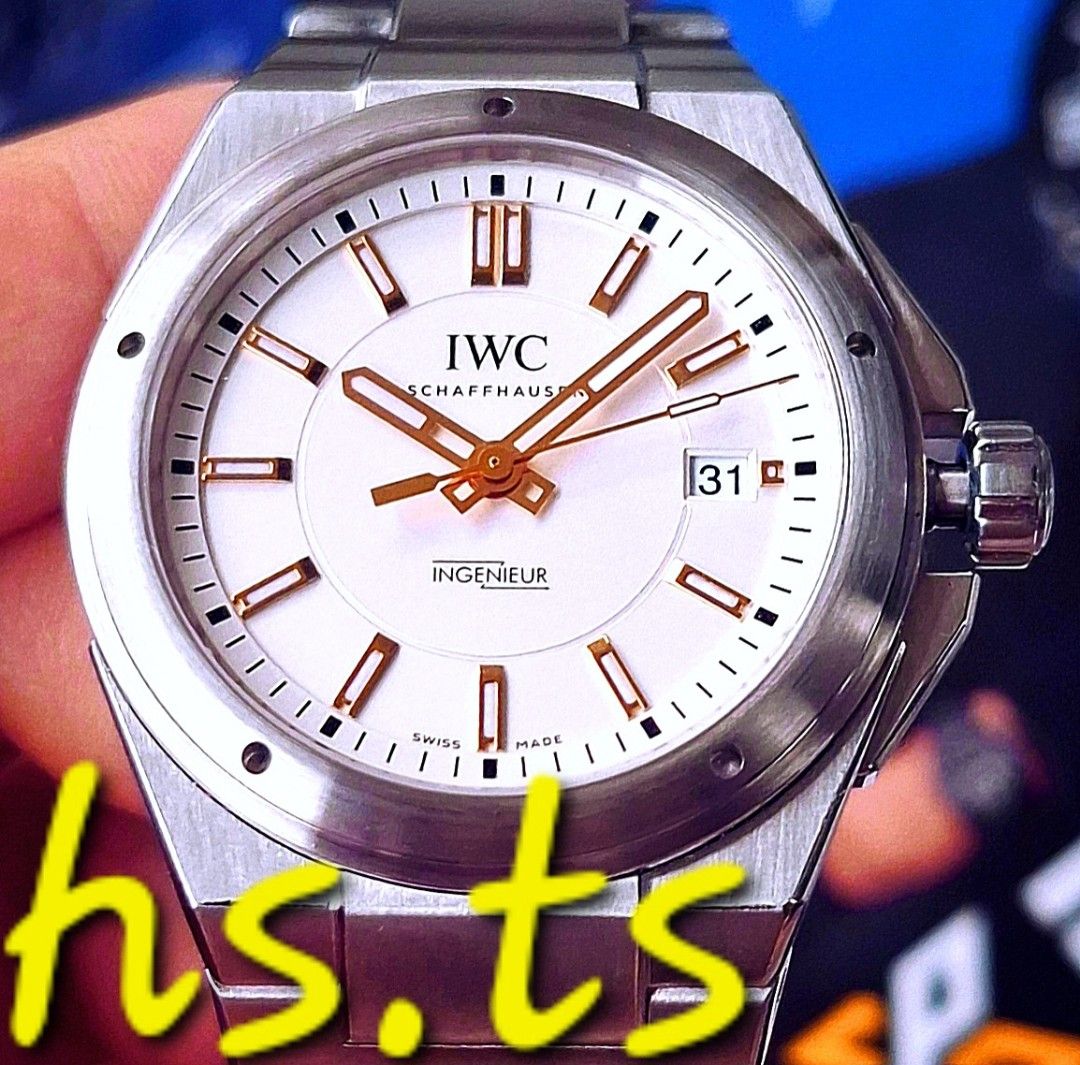 🔥CHEAPEST🔥 IWC Ingenieur ⚪️ White 40mm Automatic Sports Watch IW323906 ...