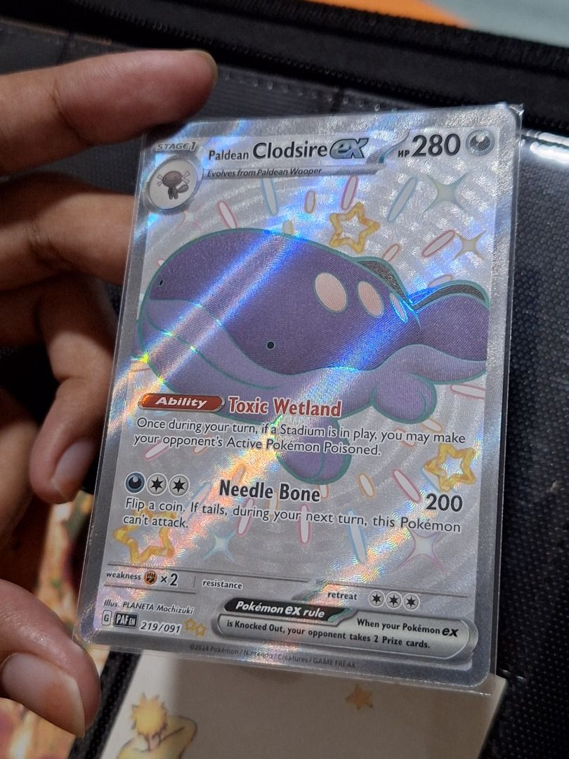 Clodsire ex Pokemon TCG Shiny Cards - Paldean Fates, Hobbies & Toys ...