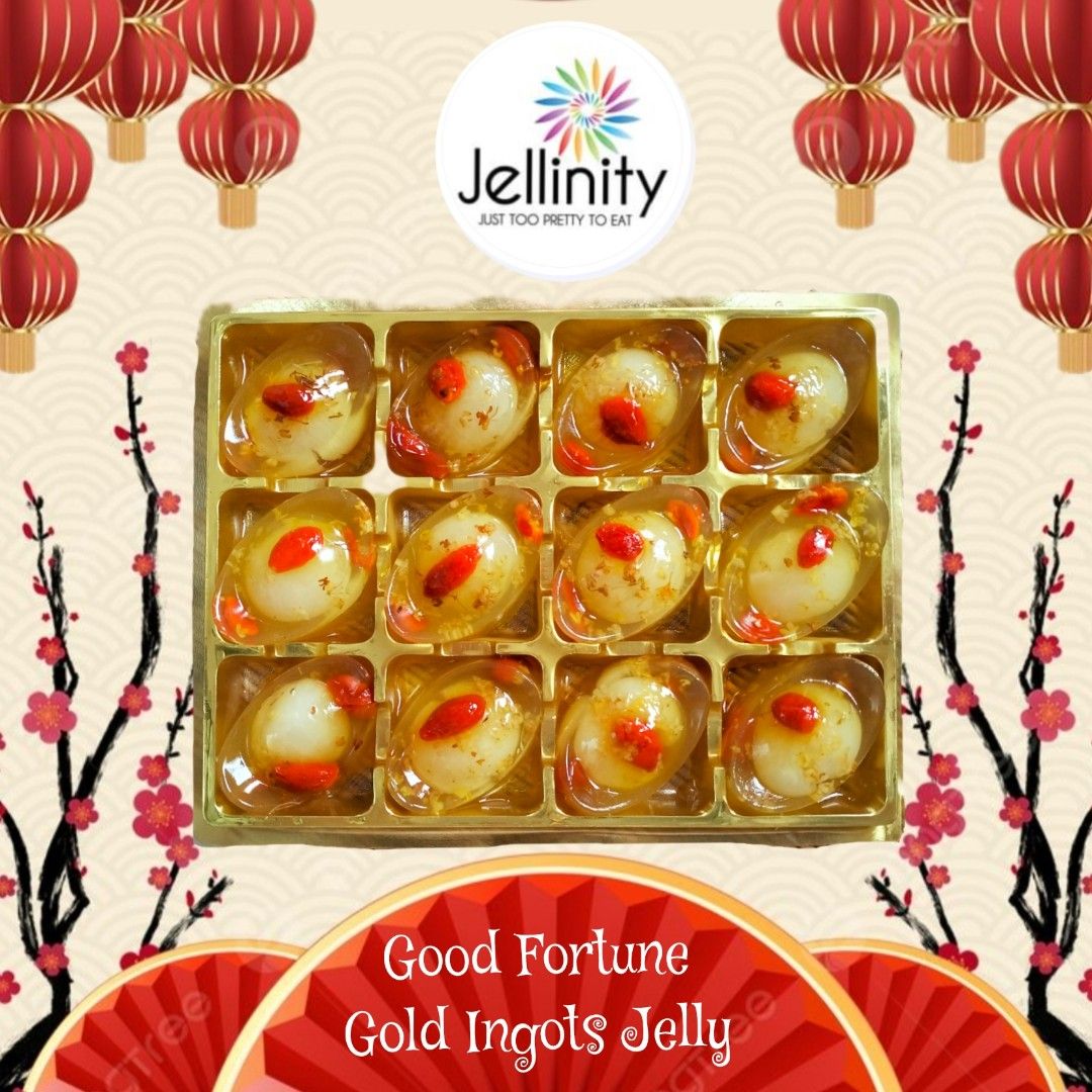 CNY2026 Gold Ingots Jelly, Food & Drinks, Homemade Bakes on Carousell