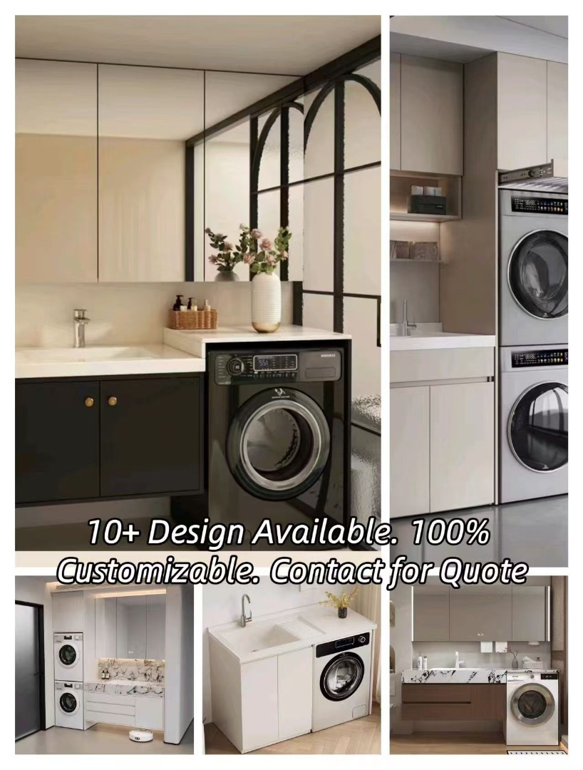 [CUSTOM] Integrated Laundry & Bathroom Vanity Sets - Bespoke Space ...