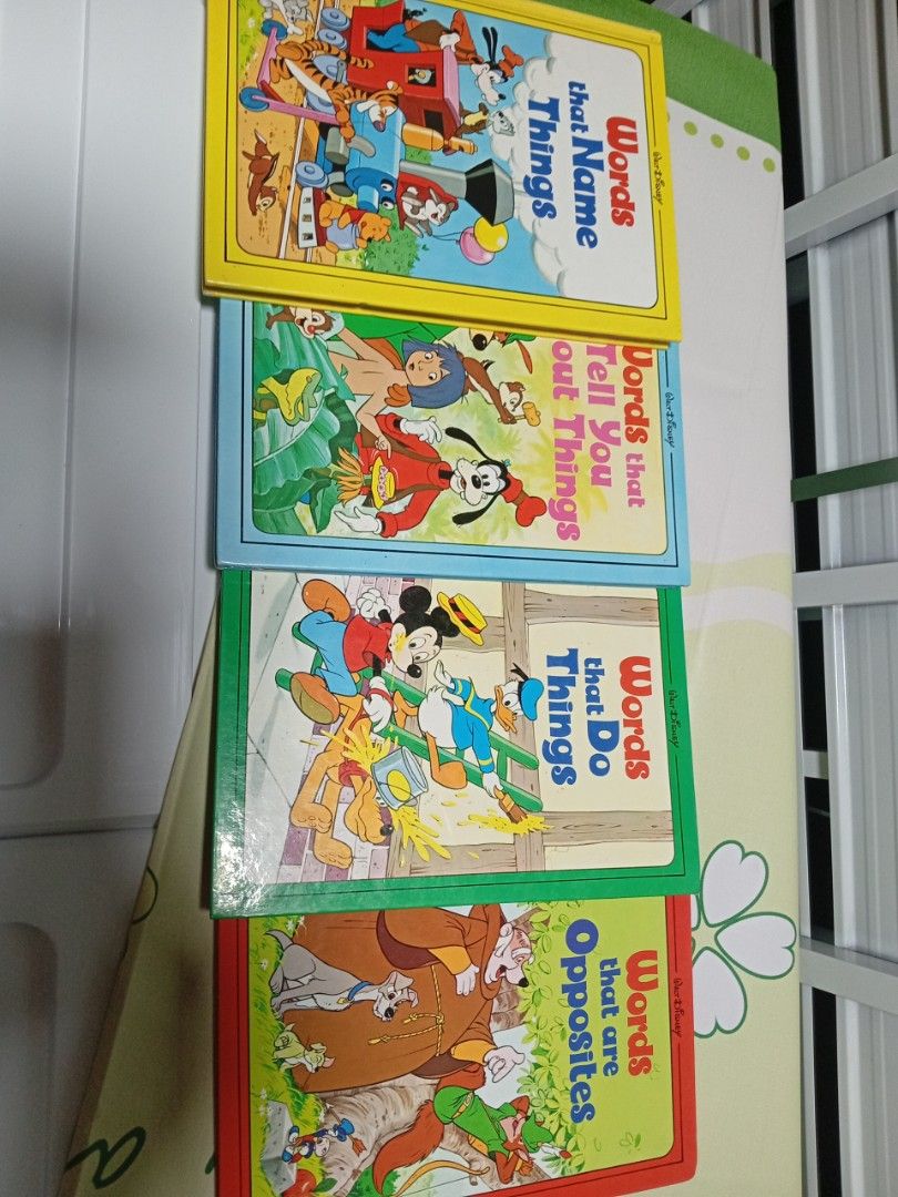Disney Grolier Words Book Set - 4 Books, Hobbies & Toys, Books ...
