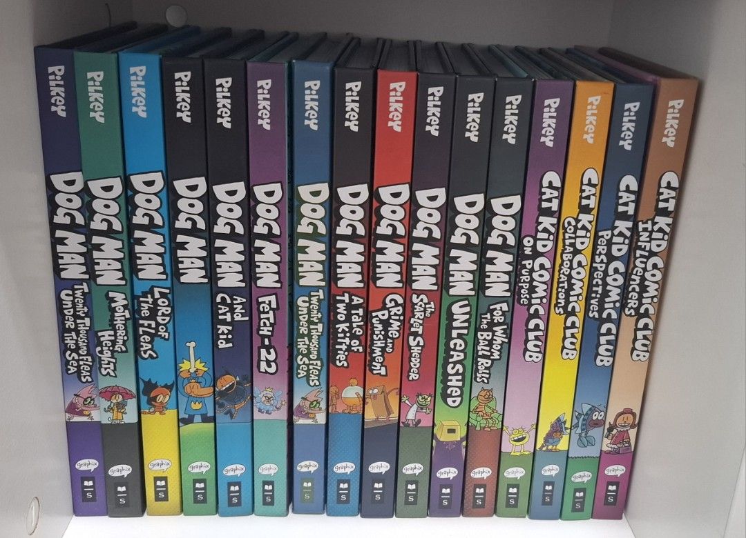 Dog Man and Cat Kid Comic Club Book Set, Hobbies & Toys, Books ...
