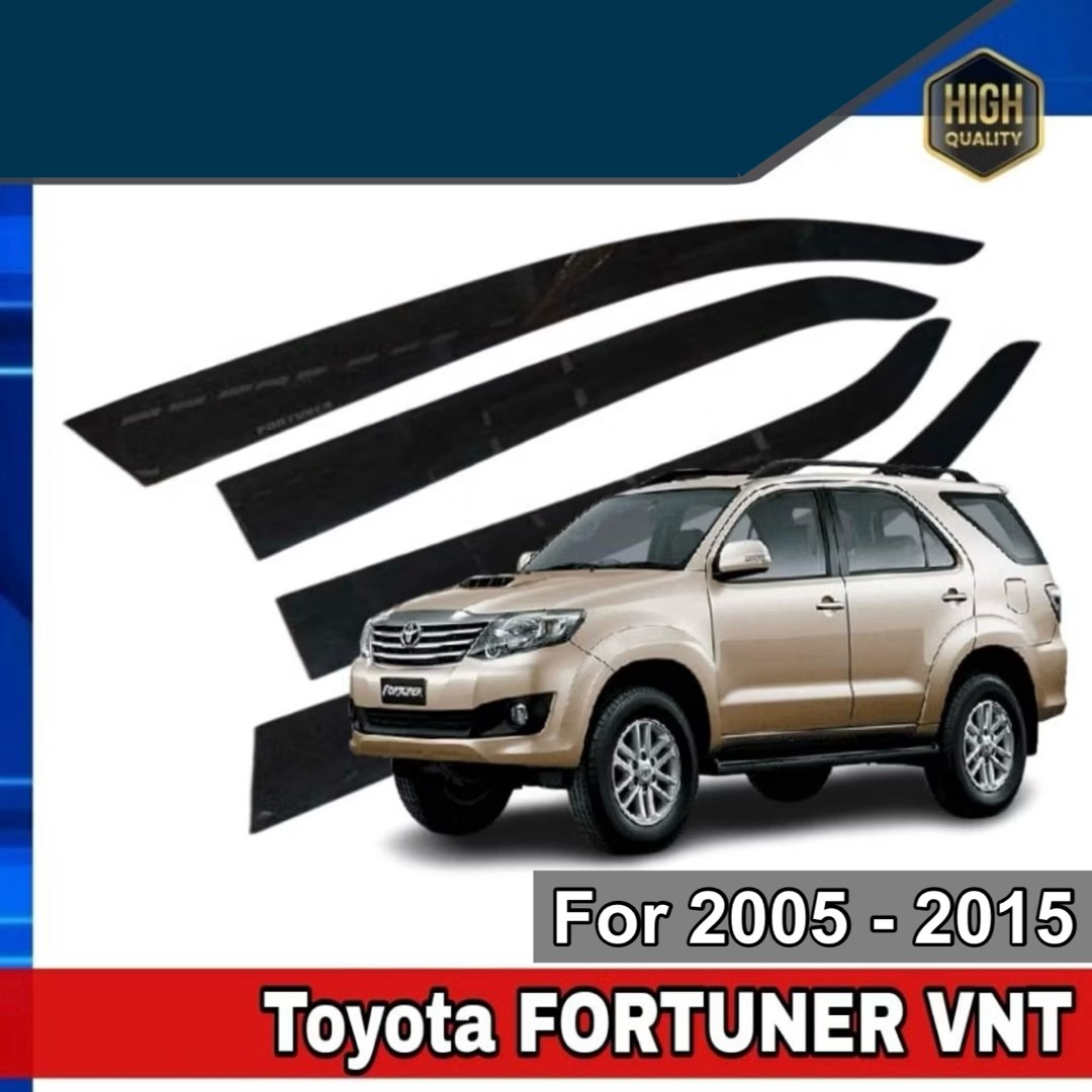 Door Visor for Toyota Fortuner 2005 - 2015, Car Accessories ...