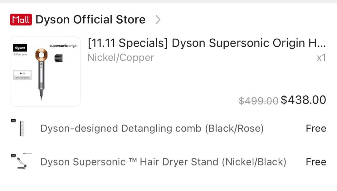 Dyson Supersonic Origin Hair Dryer HD08, Beauty & Personal Care, Hair ...