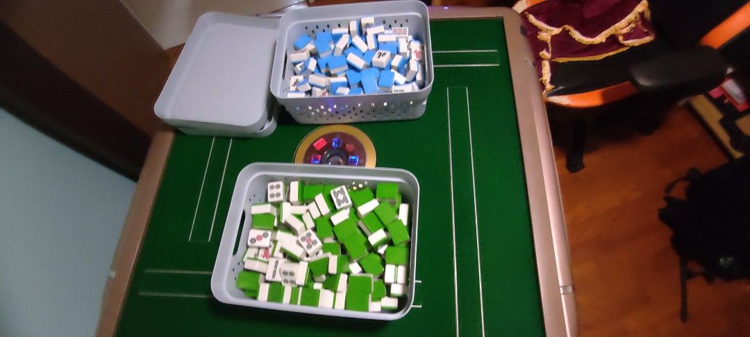 Electric Mahjong Set with Tiles, Hobbies & Toys, Toys & Games on Carousell