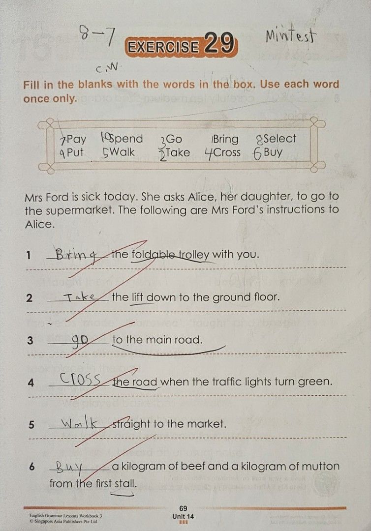 English Grammar Lessons & Vocabulary Workbook primary 3, Hobbies & Toys, Books & Magazines ...