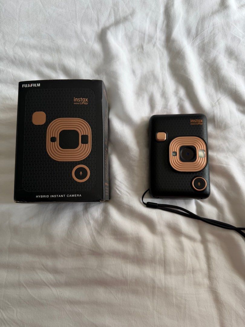 Fujifilm Instax Mini LiPlay Hybrid Instant Camera - Black, Photography ...