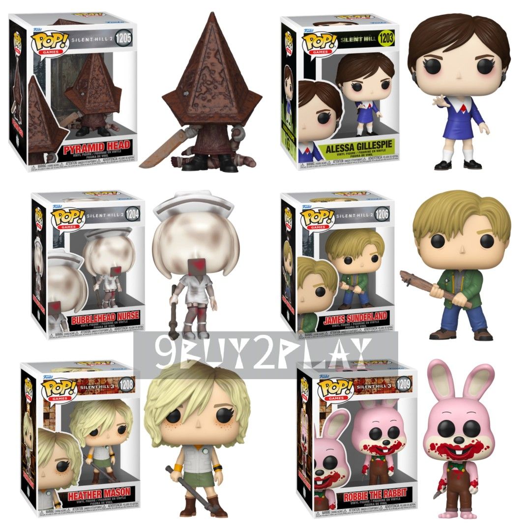 「新貨預訂」Funko pop Silent Hill Pyramid Head Alessa Gillesie Bubblehead ...