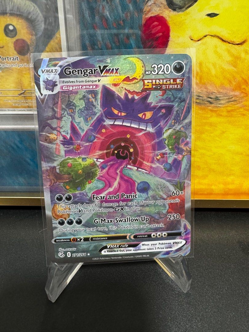Gengar VMAX Fan Art, Hobbies & Toys, Toys & Games on Carousell