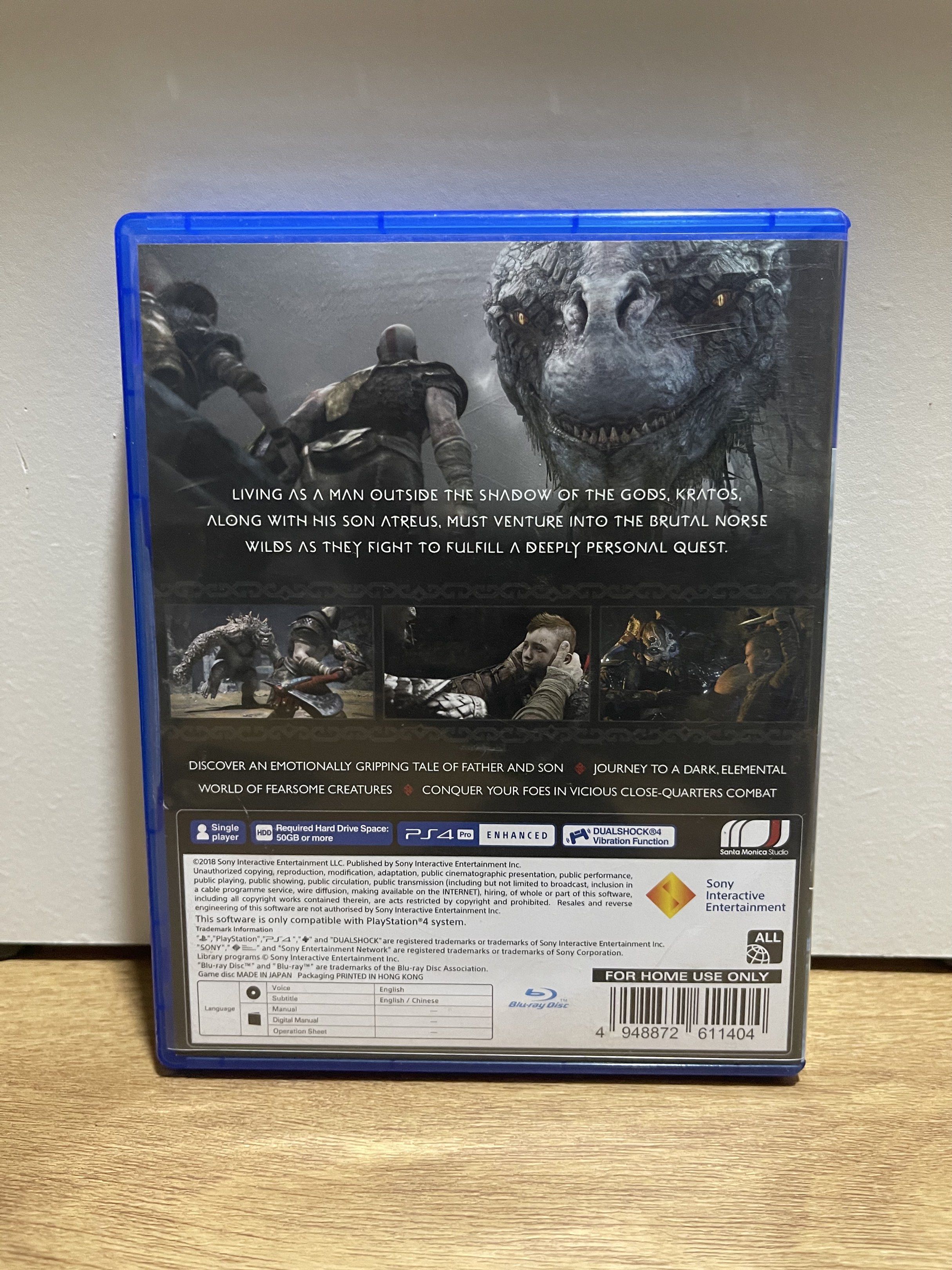 God of War PS4 Game, Video Gaming, Video Games, PlayStation on Carousell