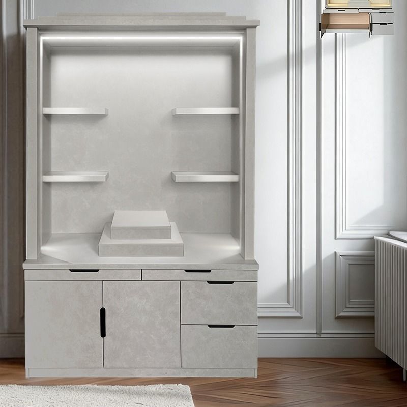 Hindu Altar AL402/ Worship Table/Buddhist niche standing Shelf/ Buddha ...