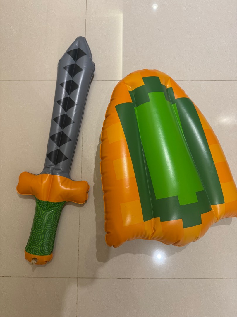 Inflatable Sword and Shield Set, Hobbies & Toys, Toys & Games on Carousell
