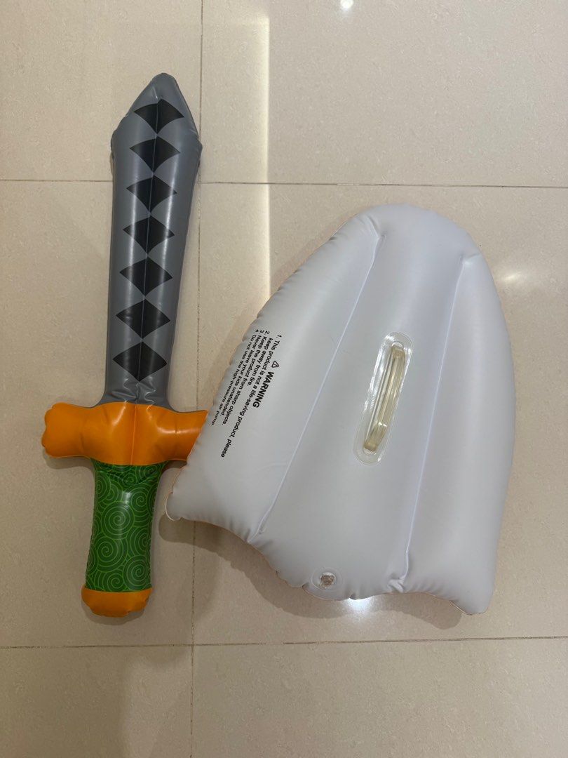 Inflatable Sword and Shield Set, Hobbies & Toys, Toys & Games on Carousell