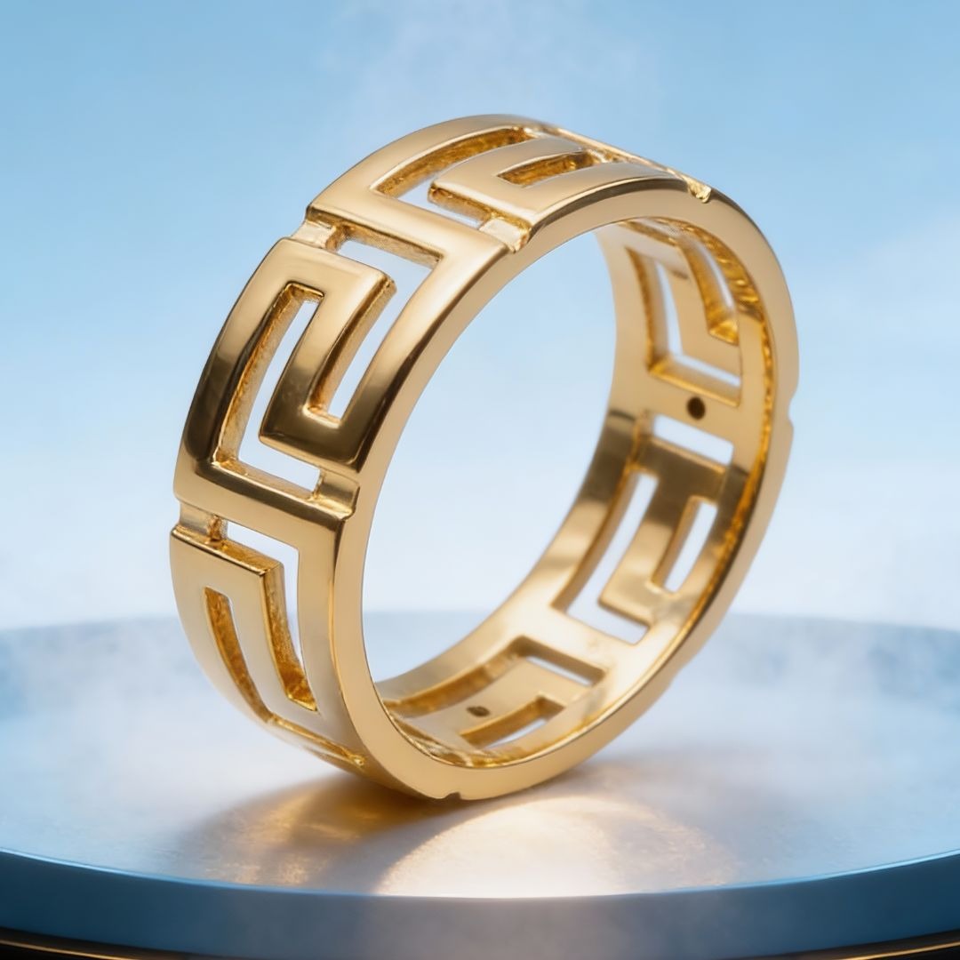 [Instalment] 916 Gold Maze Ring, Women's Fashion, Jewelry & Organisers ...