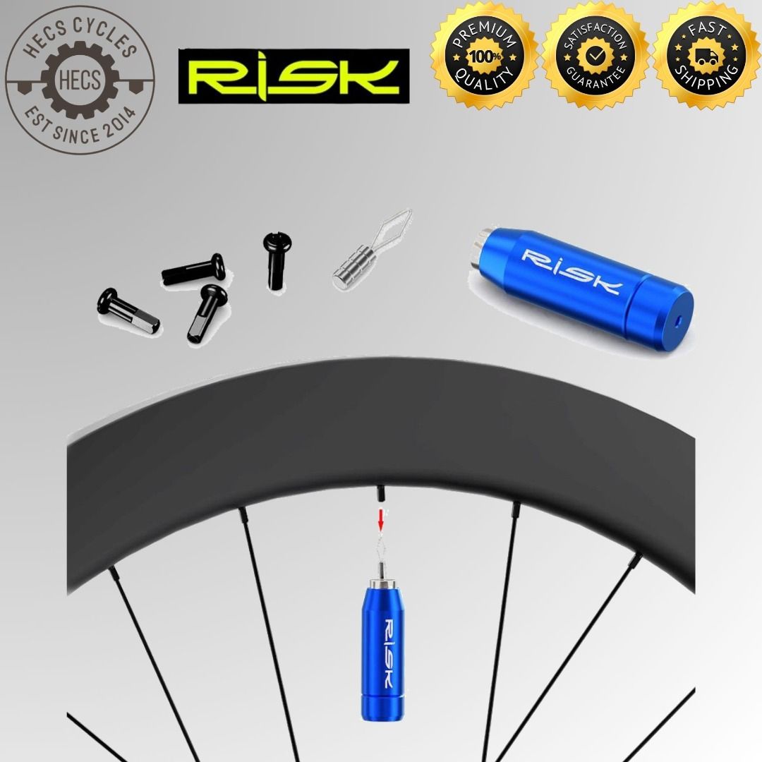 RISK Internal Nipple Carbon Rim Nipple Guide Magnet Set Bicycle Tool ...