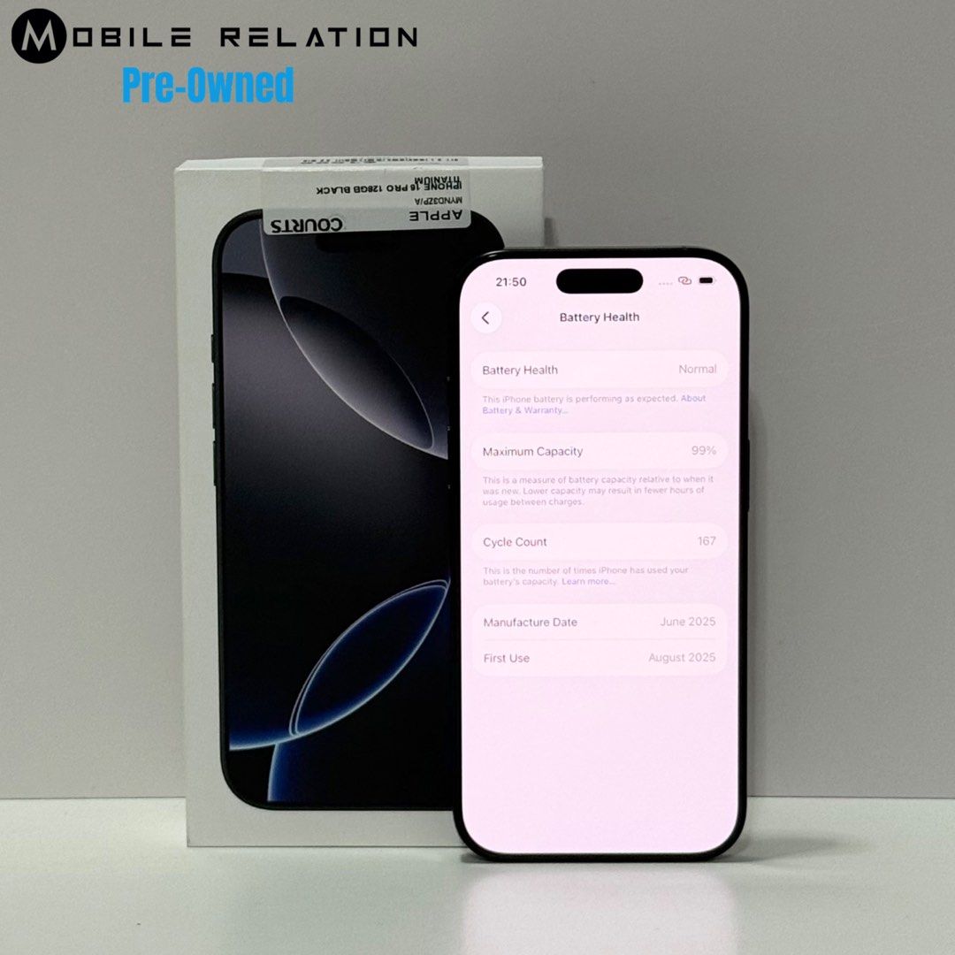 iPhone 16 Pro Black Titanium 128GB, Mobile Phones & Gadgets, Mobile ...