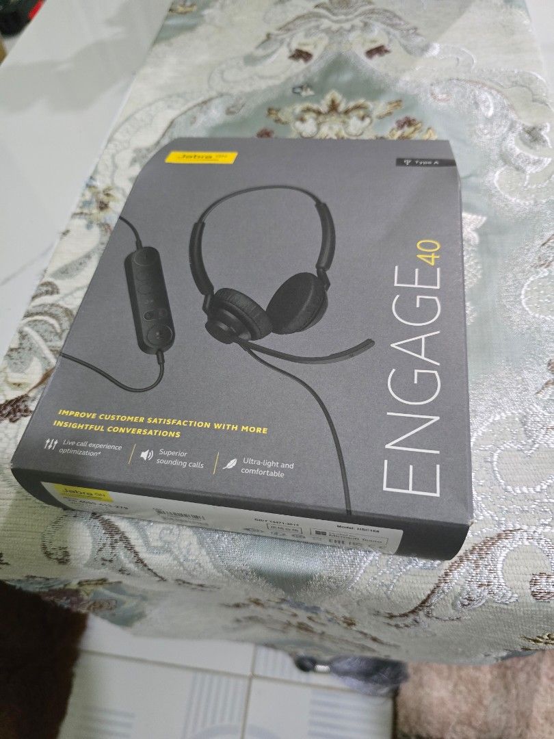 Jabra Engage 40 Headset - Type A, Audio, Headphones & Headsets on Carousell