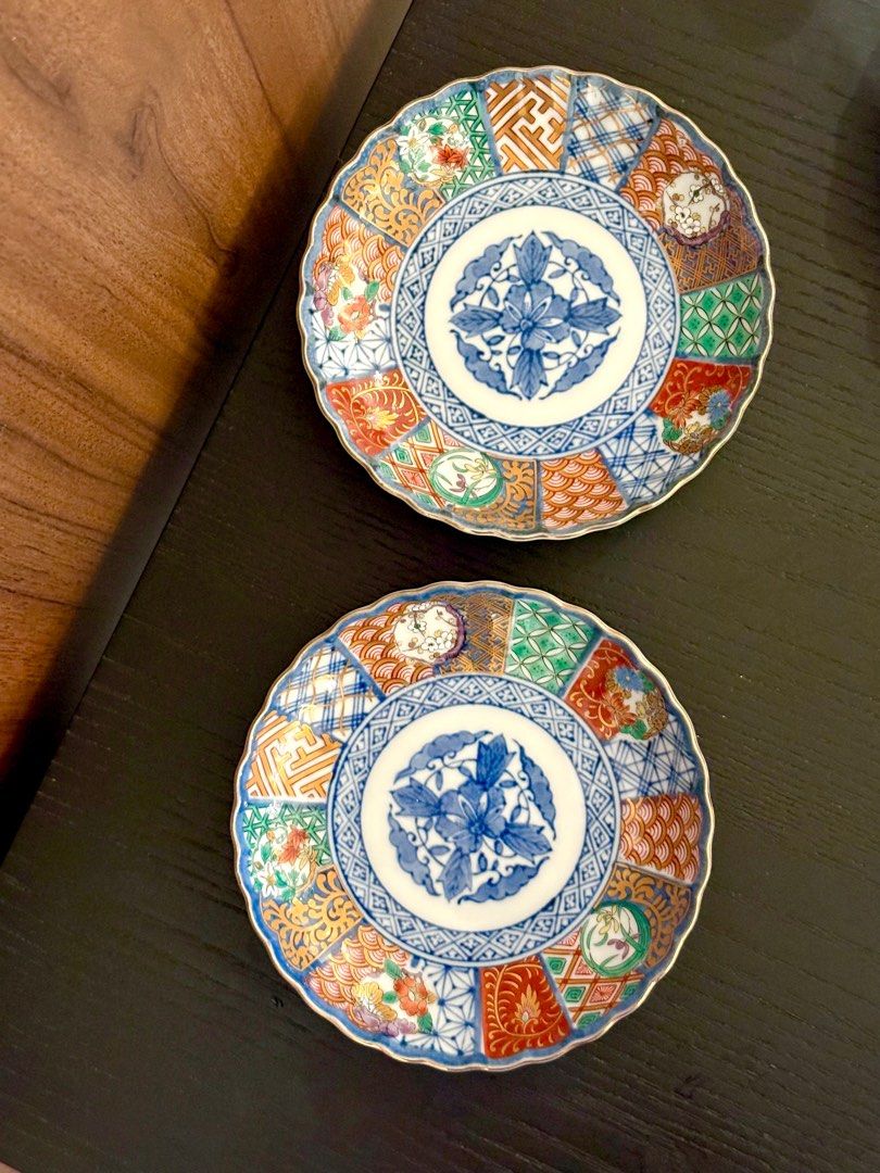 Japanese Old Imari-Style Porcelain Small Plates (Set of 2), Hobbies ...