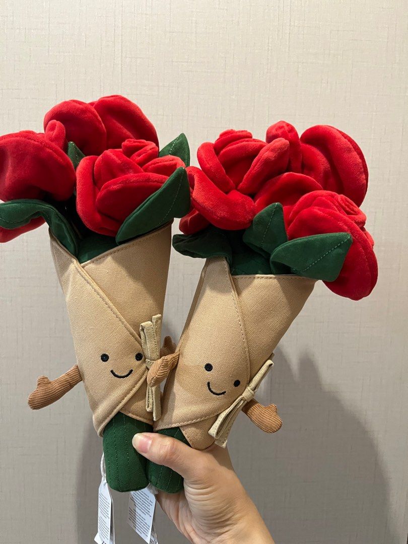 Jellycat Amuseables Rose Bouquet, Hobbies & Toys, Toys & Games on Carousell