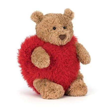 Jellycat Bartholomew Bear Heartthrob, Hobbies & Toys, Toys & Games on ...
