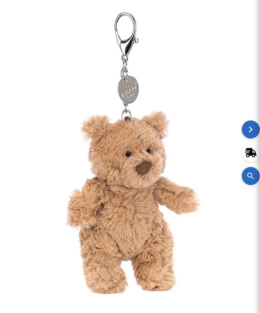 Jellycat Bartholomew Bear Keychain, Hobbies & Toys, Toys & Games on ...