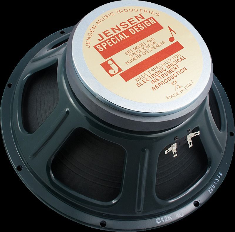Jensen C12K 8 ohm 100 watt 12 inch Electric Guitar Speaker, from Fender ...