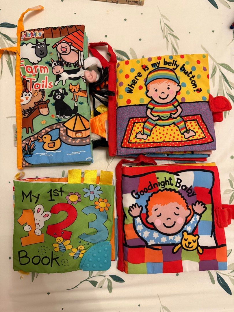 Jollybaby Cloth Books Set, Babies & Kids, Infant Playtime on Carousell