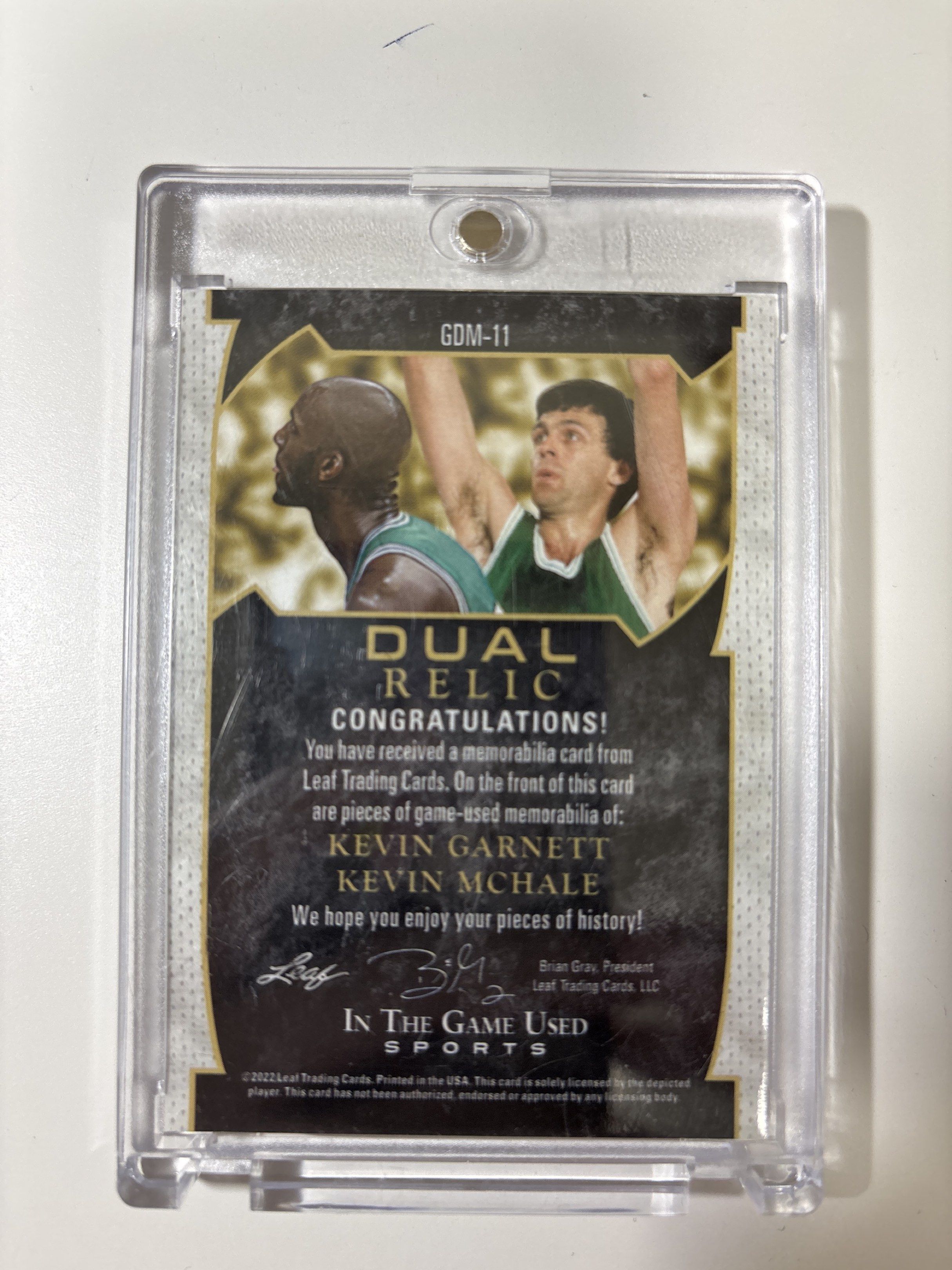 Kevin Garnett/ Kevin Mchale dual patch /5, Hobbies & Toys, Toys & Games ...