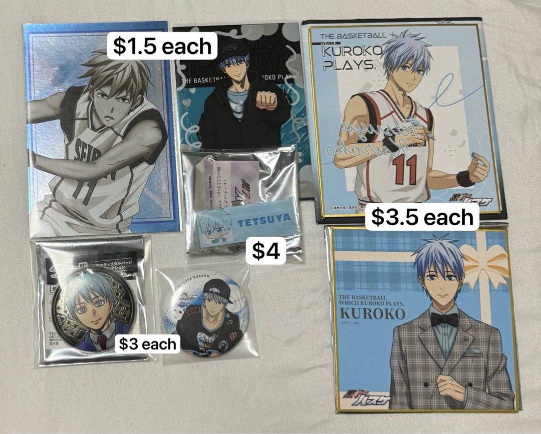 [2 pictures] Kuroko no basket knb badges papers, Hobbies & Toys ...