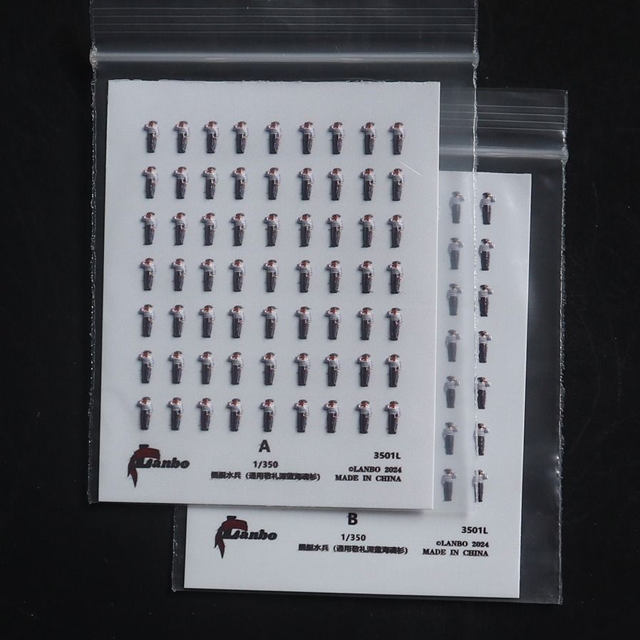 Lanbo 1/350 Navy Seaman in breton top & blue pants (giving salute) 3D ...