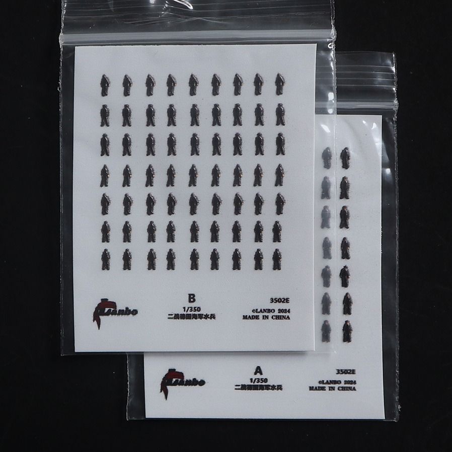 Lanbo 1/350 WWII German Navy Seaman 3D printing figure #3502E, 興趣及遊戲 ...