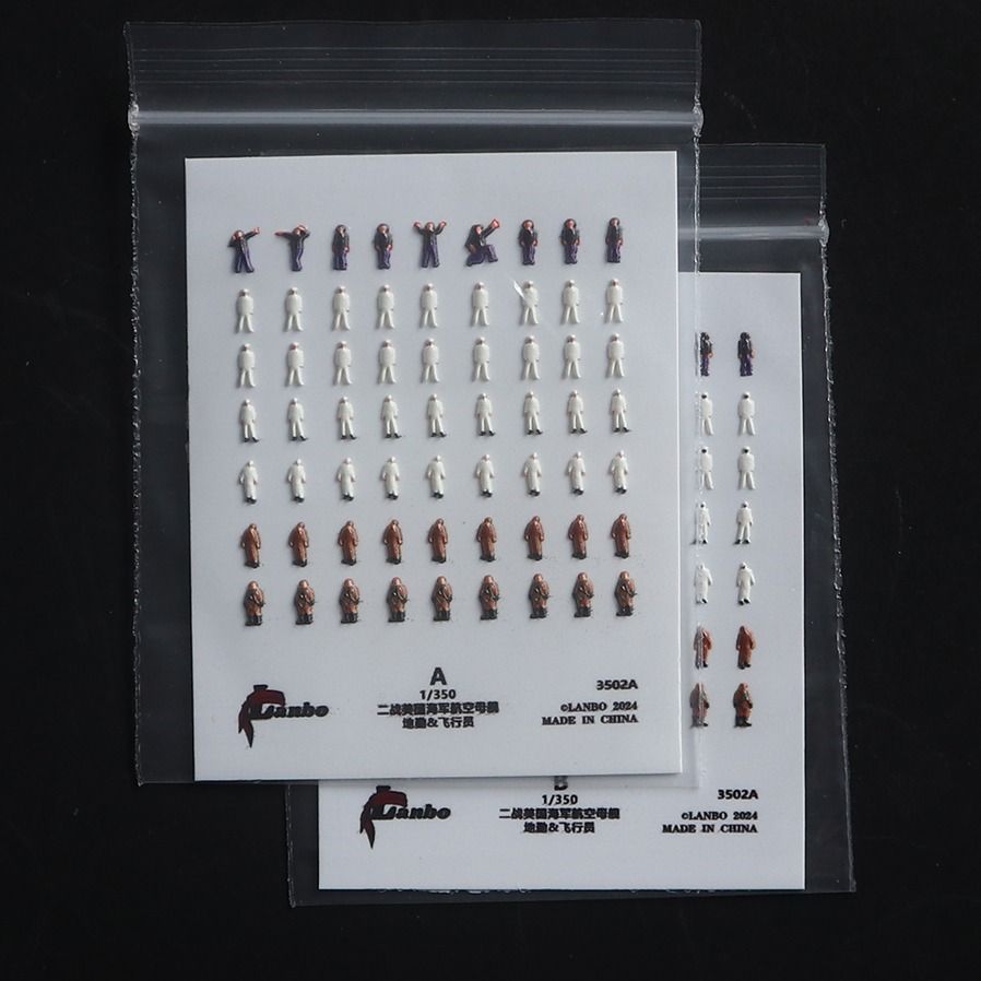 Lanbo 1/350 WWII US Aircraft Carrier Seaman & Pilot 3D printing figure ...