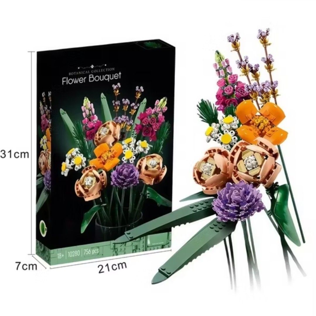 Lego Botanical Collection Flower Bouquet Set, Hobbies & Toys, Toys ...