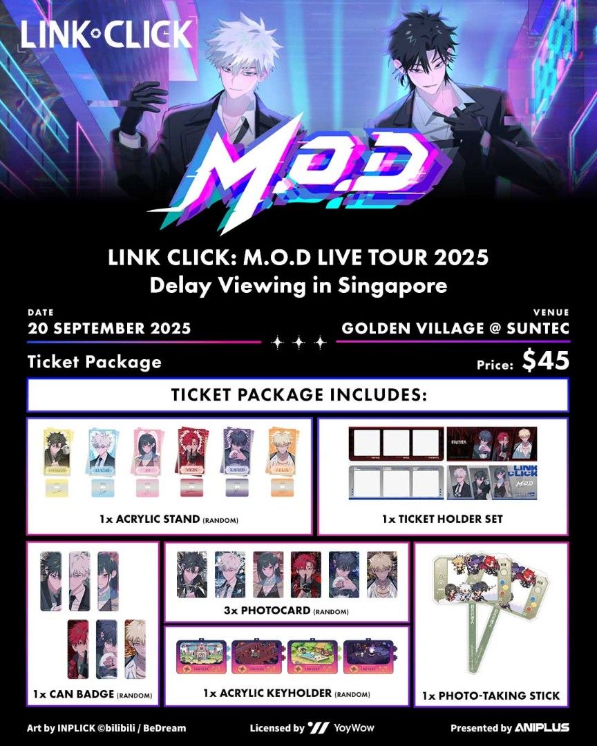 Link Click M.O.D Map Of Dreams Live Delayed Viewing Merch Acrylic Stand ...