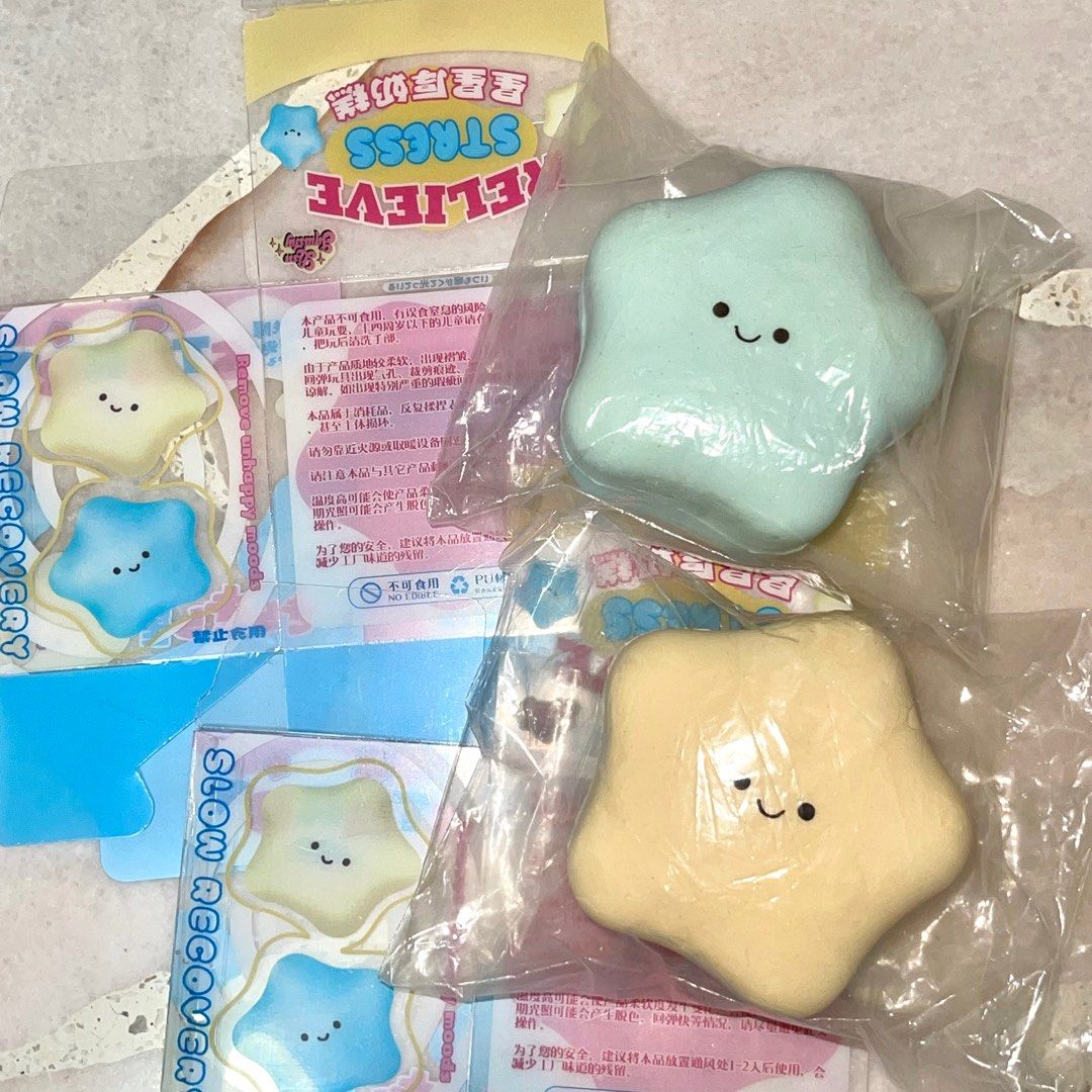 lisa blue and yellow star squishy, Hobbies & Toys, Toys & Games on ...