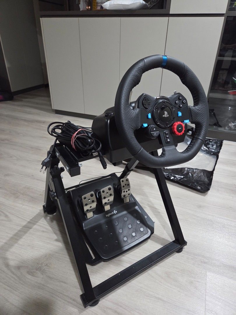 Logitech G29 Driving Force Racing Wheel & Shifter & Stand, Video Gaming ...