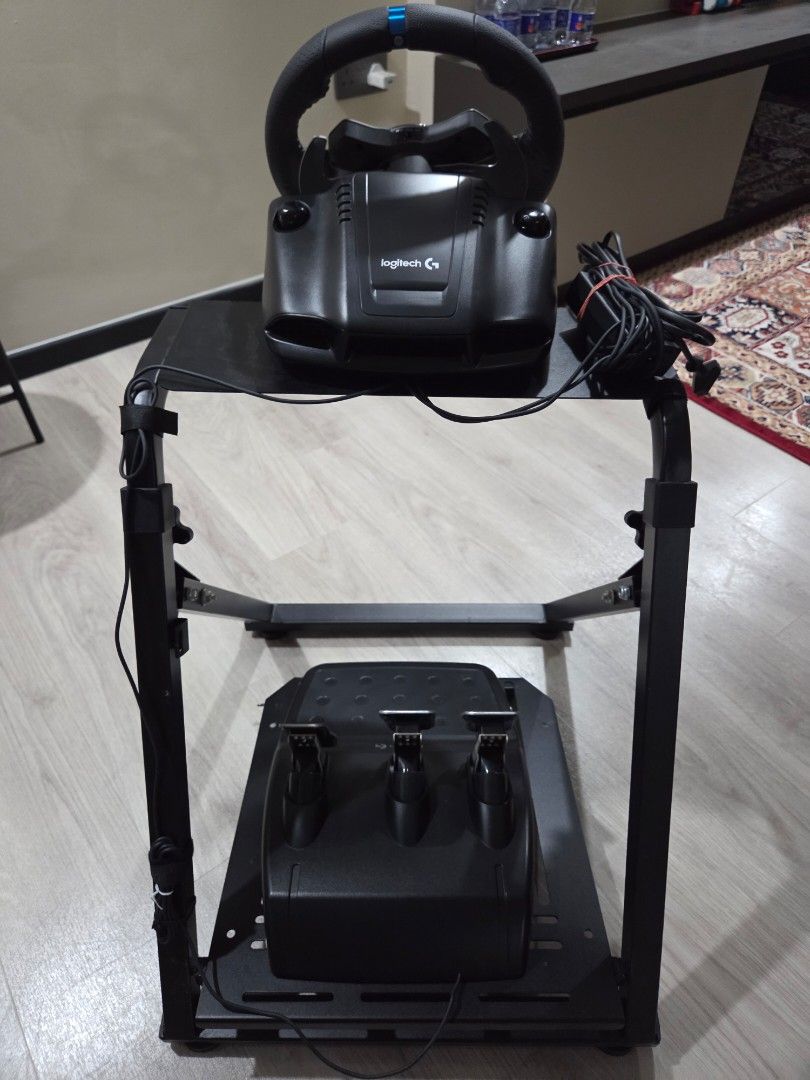Logitech G29 Driving Force Racing Wheel & Shifter & Stand, Video Gaming ...