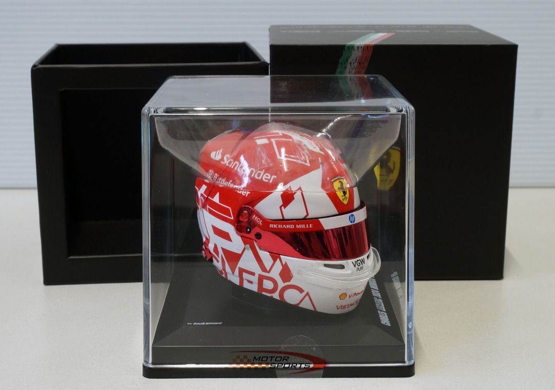 Looksmart 1/5 Helmet Scuderia Ferrari F1 #16 Charles Leclerc Monaco GP ...