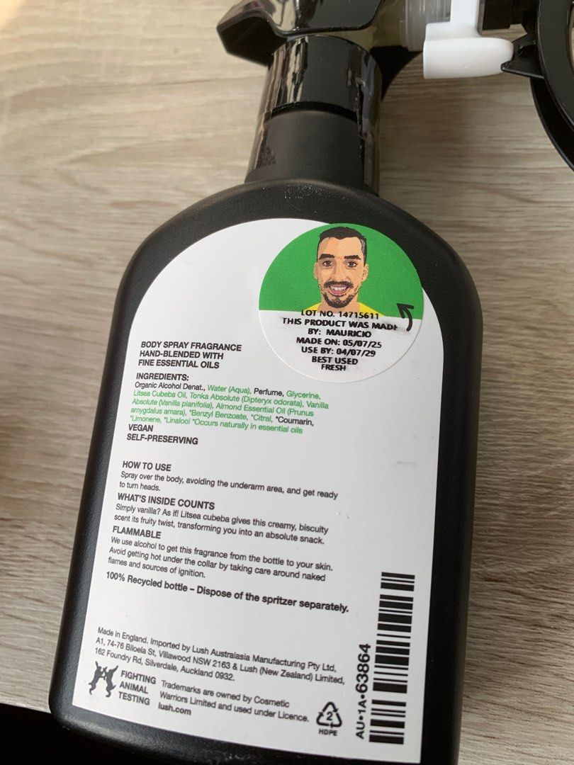 Lush Super Milk Body Spray 200ml, Beauty & Personal Care, Fragrance ...