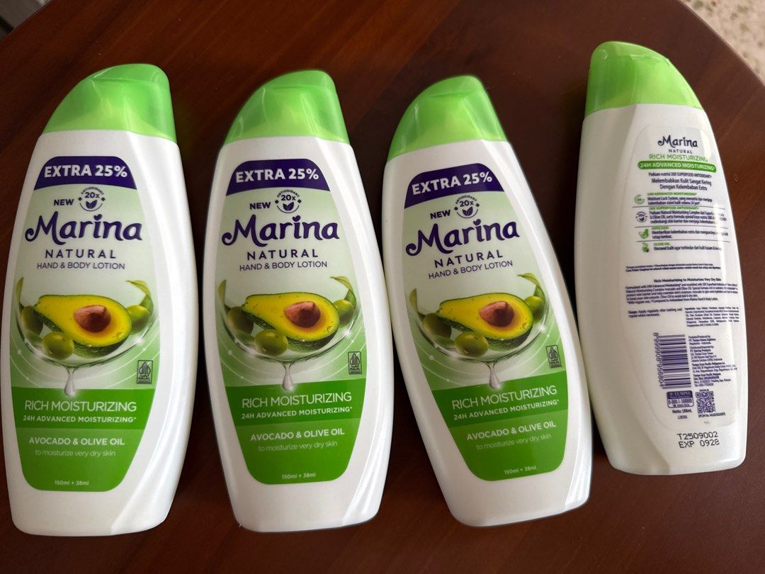 Marina Natural Hand & Body Lotion - Avocado & Olive Oil, Beauty ...