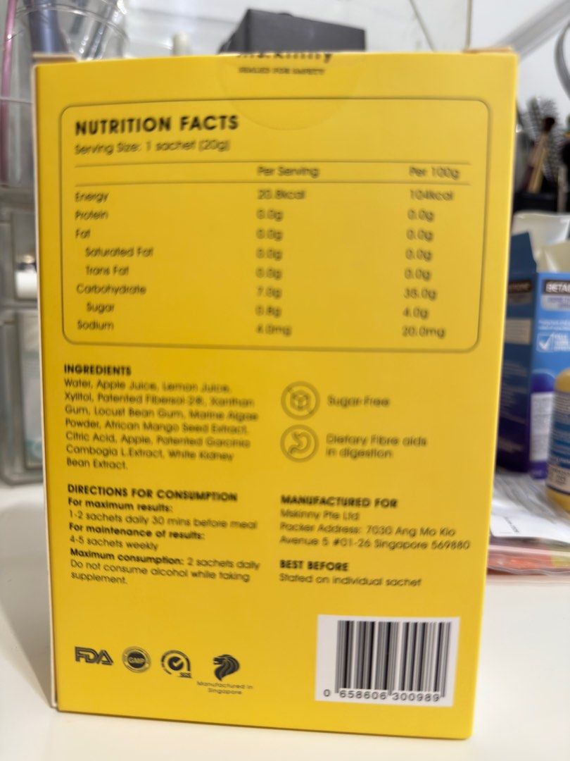 MS Green Apple African Mango Fat Flusher, Health & Nutrition, Health ...