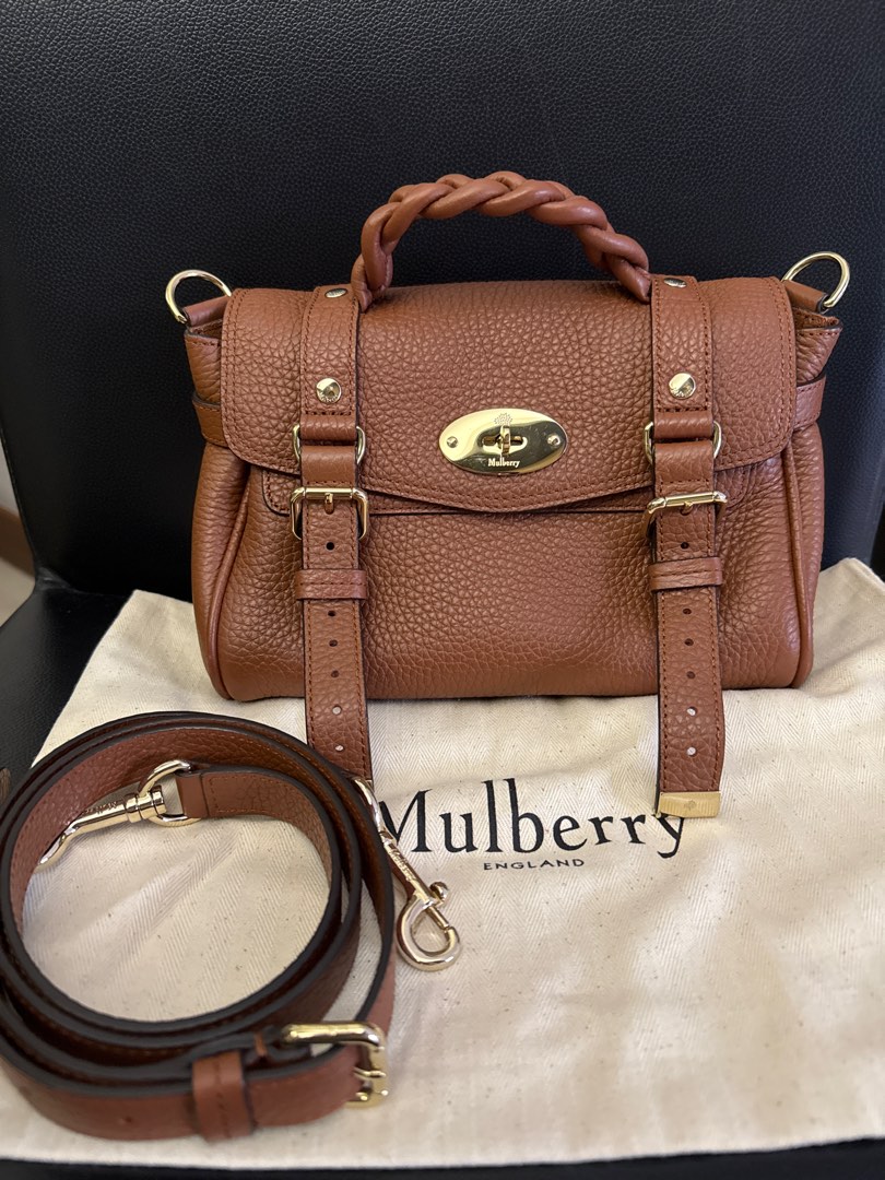 Mulberry Alexa Mini Satchel - Brown, Luxury, Bags & Wallets on Carousell