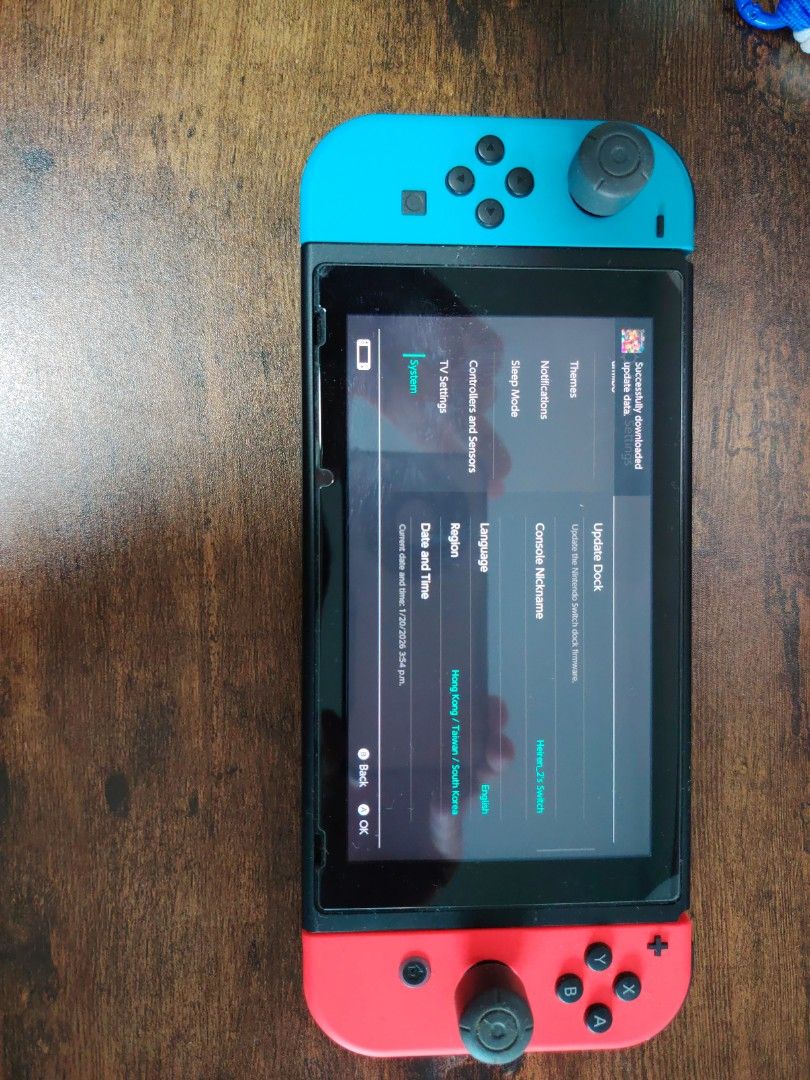 Nintendo Switch Console with Joy-Cons, Video Gaming, Video Game ...