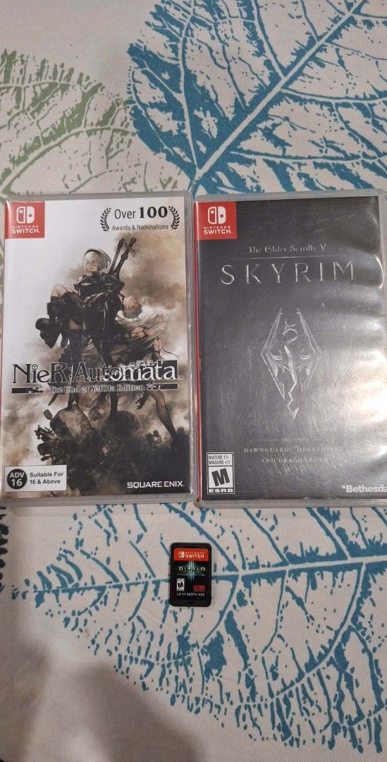 Nintendo Switch Games: NieR:Automata ,Skyrim, and Diablo 3, Video ...