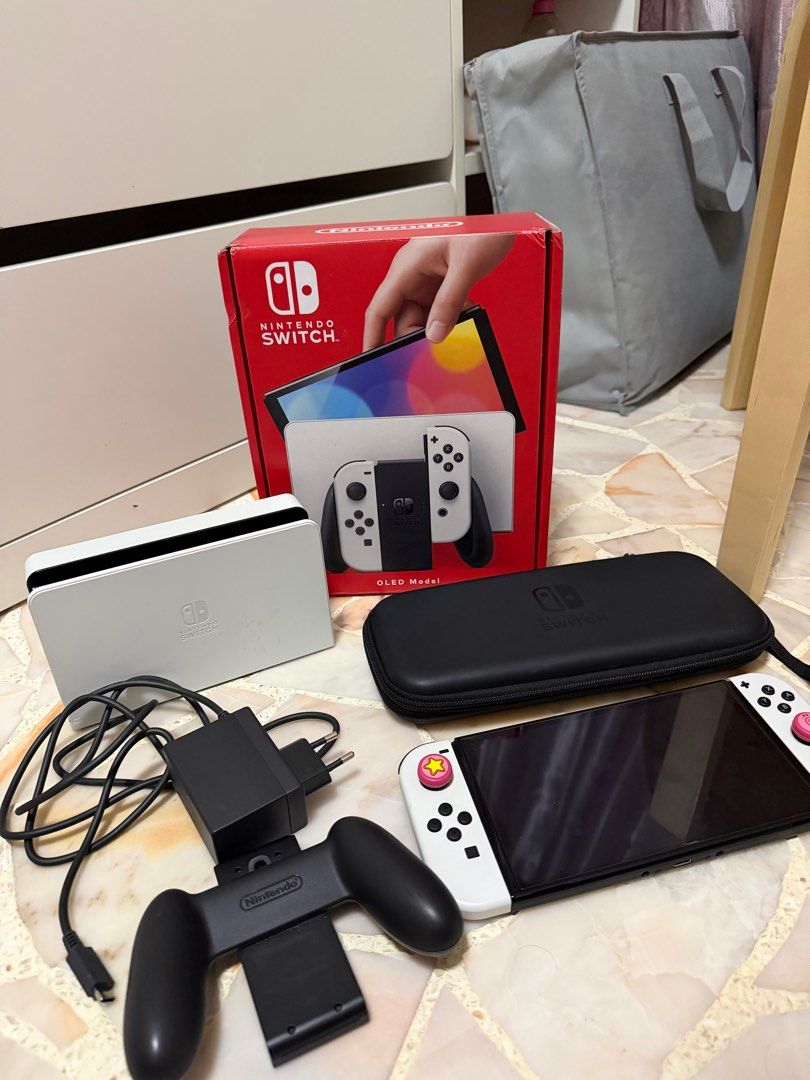 Nintendo Switch OLED Model - White, Video Gaming, Video Game Consoles ...