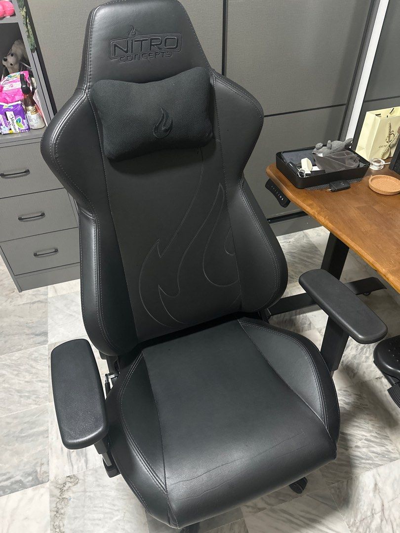 Nitro Concepts Gaming Chair - Black, Furniture & Home Living, Furniture ...